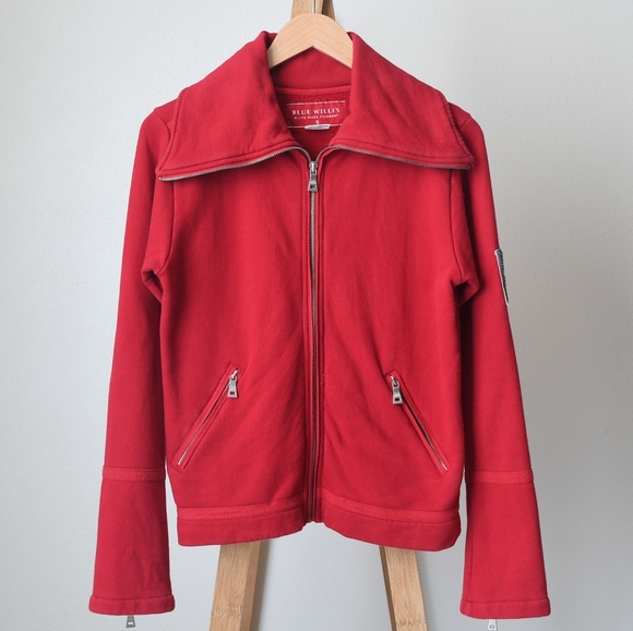 Blue Willi's | Jackets & Coats | Blue Willis Bell Sleeve Sweatshirt ...